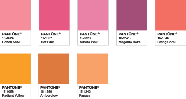 Pantone公布2019年度流行色_珊瑚橘|Pantone潘通中国官网